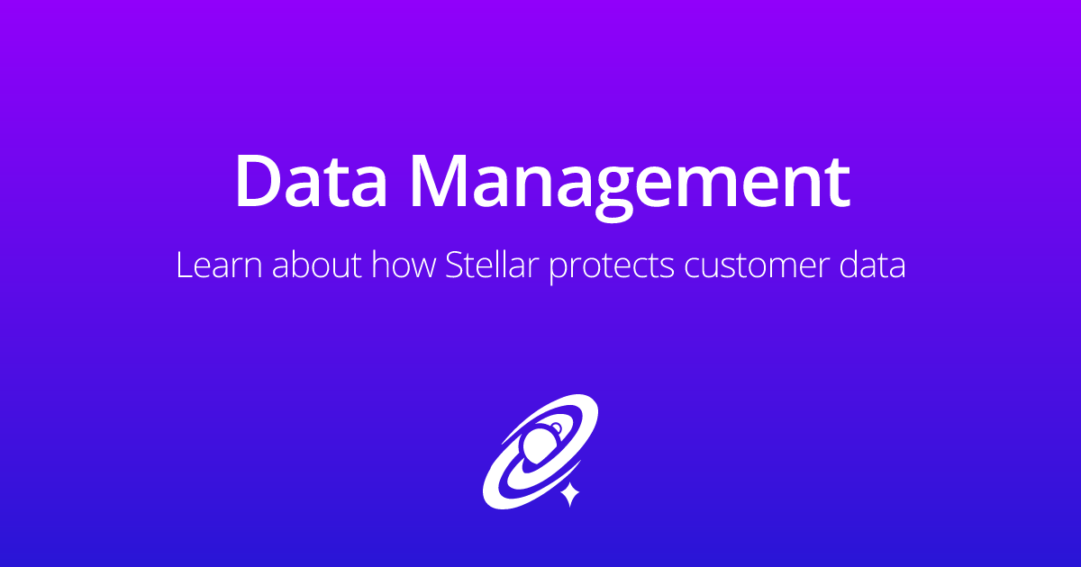Data Management | Stellar